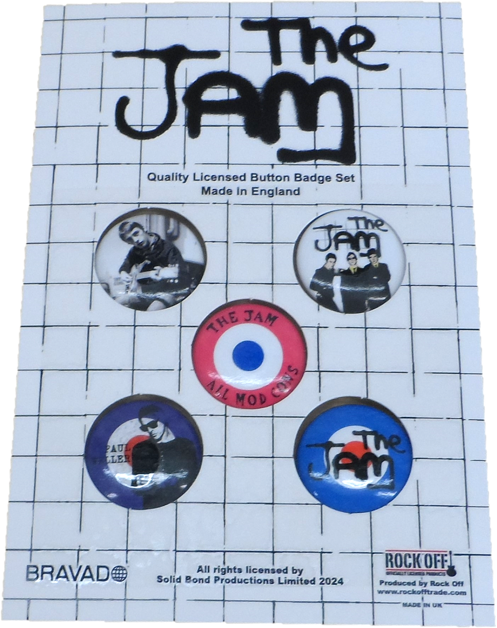 The Jam All Mod Cons Button Badge 5 Pack Set – Mazeys UK