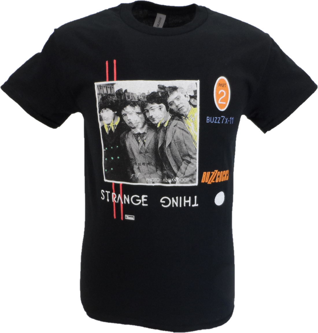 Mens Black Official Buzzcocks Strange Thing T Shirt – Mazeys UK