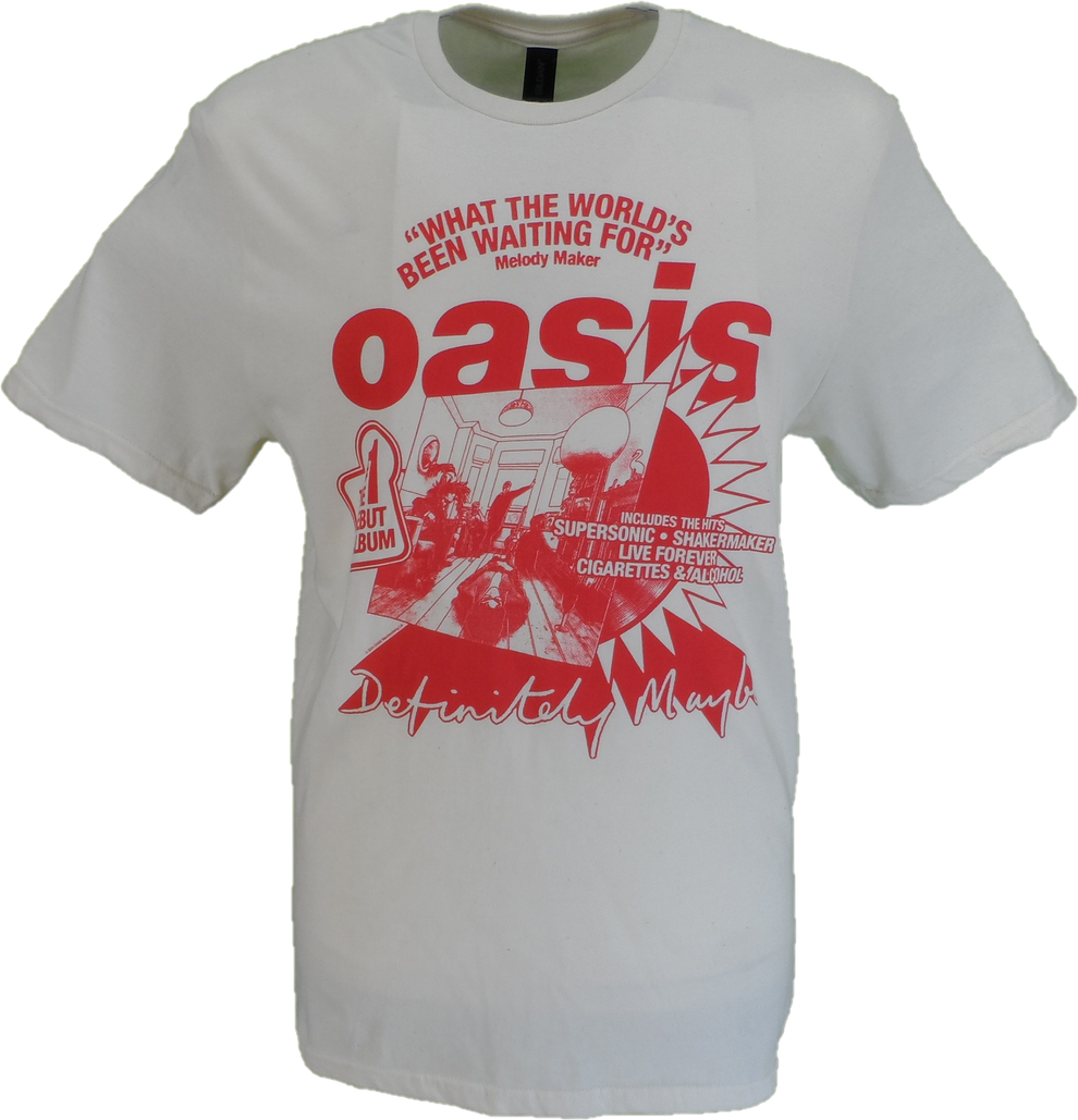 Mens Official Licensed Oasis What The Worlds Been Waiting For T Shirt – Mazeys UK
