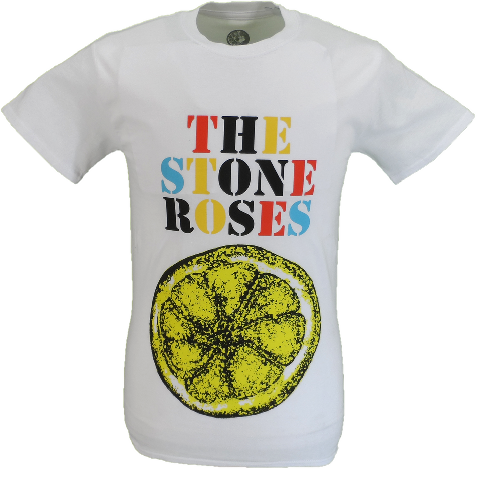 Mens Official Licensed The Stone Roses Lemon Logo Shirt – Mazeys UK