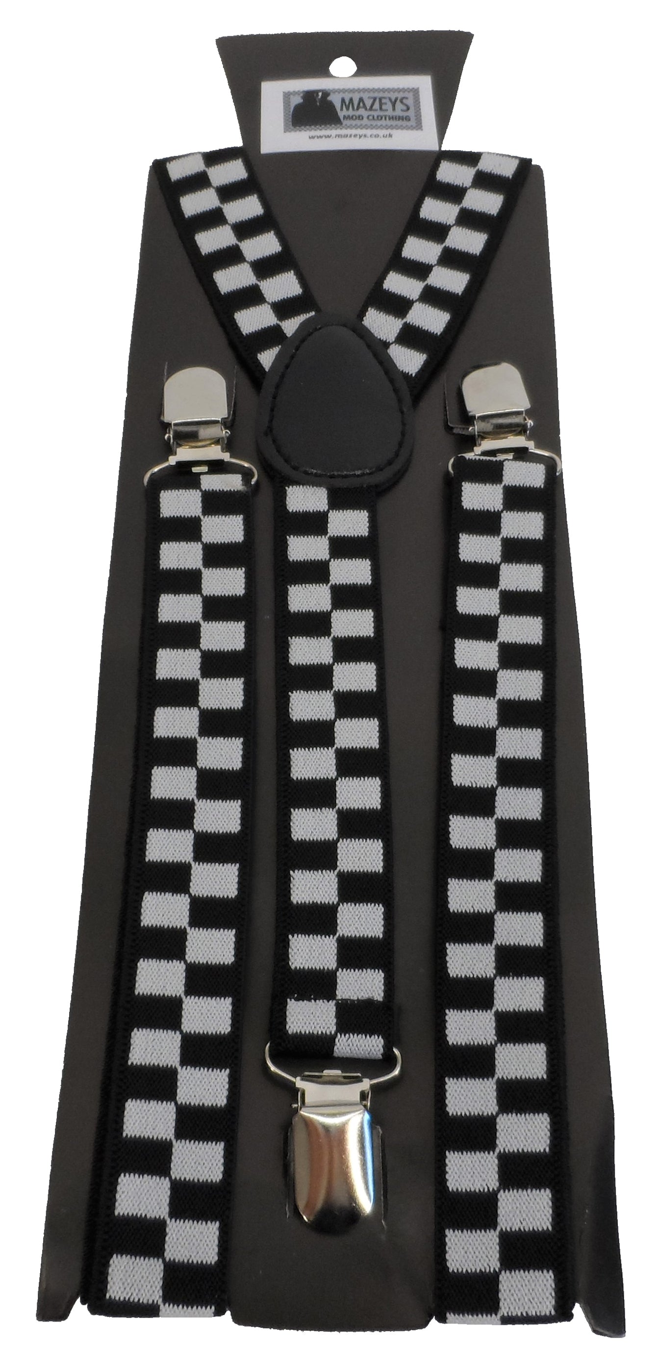 Men's Mod Vintage Style Checkerboard Braces – Mazeys UK