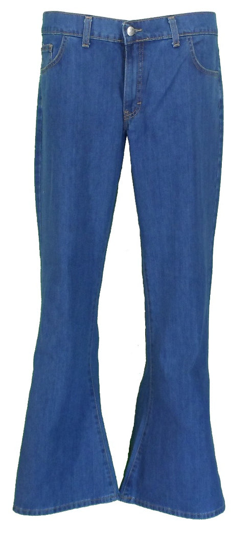 Run & Fly Men's Flares - 70s Retro Bell Bottom Super Stonewashed ...